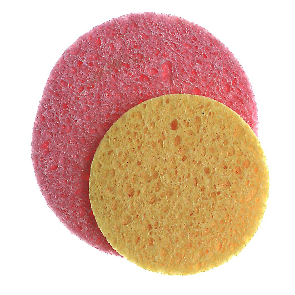 Eponges rondes pour d?maquillage, 2 tailles, id?ales pour nettoyer la ...